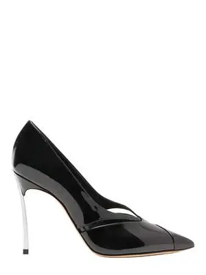 Casadei 100mm Blade Pantera Cut-out Pumps - Black