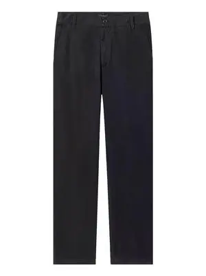A.p.c. Button-closure Straight-leg Trousers - Black