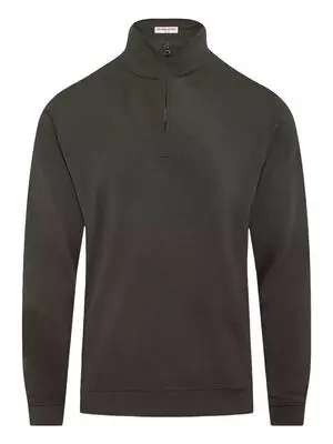 Orlebar Brown Isar Graphite Merino Half-zip Sweater - Grey