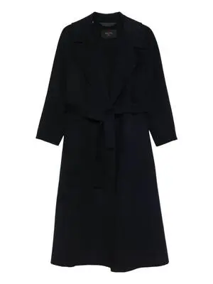 PALTO' Paola Belted Wrap Coat - Blue