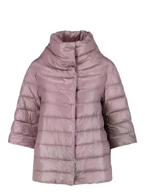 Herno Quilted Turtleneck Puffer Coat Pink