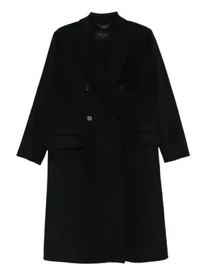 PALTO' Daria Double-breasted Wool Coat - Black