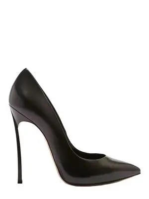 Casadei 115mm Leather Heeled Pumps - Black