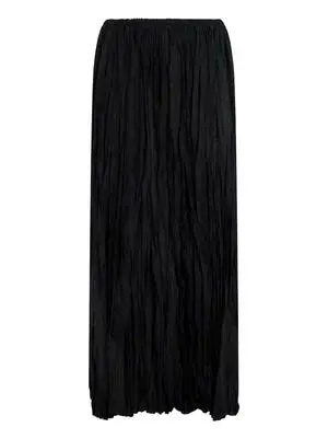 Roberto Cavalli Pleated Midi Skirt - Black
