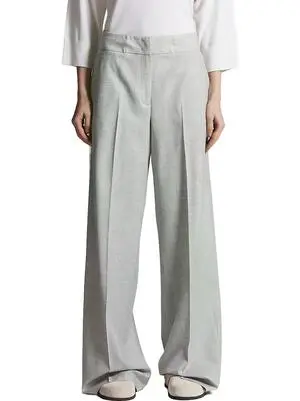Peserico Pleated Wide-leg Trousers - Grey
