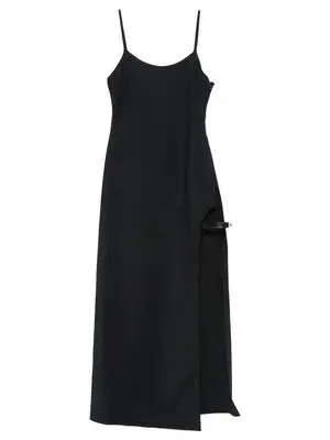 Coperni Side-split Strap Midi Dress - Black