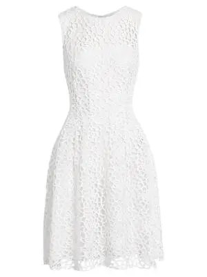 Oscar De La Renta Guipure Lace Dress - White
