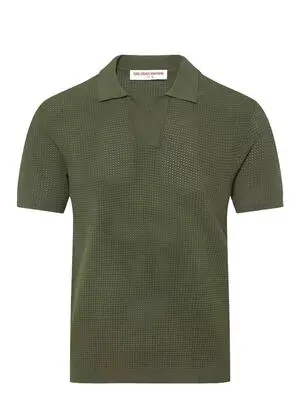 Orlebar Brown Roddy Waffle-knit T-shirt - Green