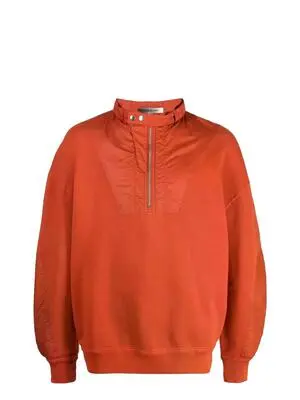 MARANT Paneled Half-zip Sweatshirt - Red
