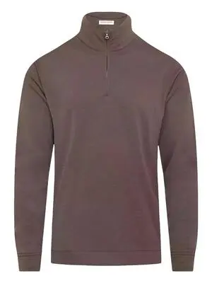 Orlebar Brown Isar Half-zip Merino Wool Sweater - Brown
