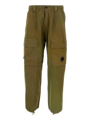 C.P. COMPANY Multi-pocket Cargo Straight-leg Trousers - Green