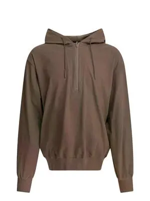 DAIWA PIER39 Half-zip Hoodie - Brown