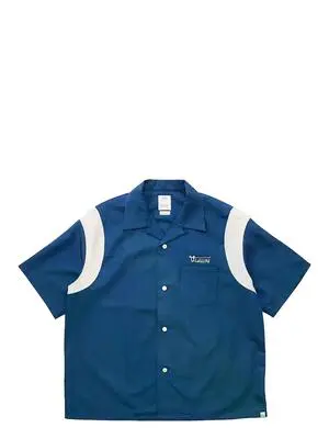 Visvim Douglas Bowling-stripe Shirt - Blue