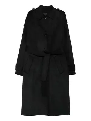 Liu Jo Belted Single-breasted Coat - Black