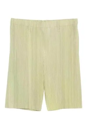 Issey Miyake Pleated Shorts - Green