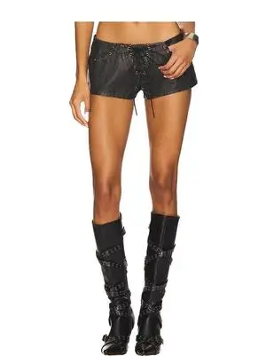 JADED LONDON Vaca Whipstitch Short - Black