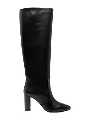 PAUL WARMER Viona 90mm Almond-toe Boots - Black
