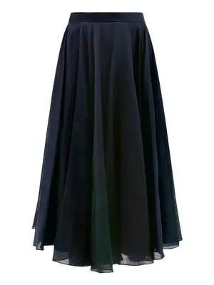 F.IT A-line Flared Midi Skirt - Blue