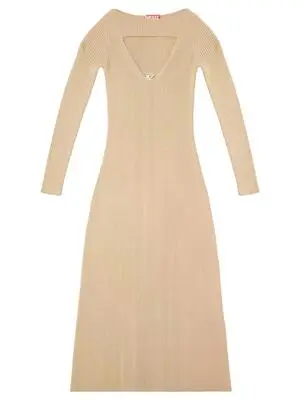 DIESEL® M-Oloni Midi Day Dress Neutrals