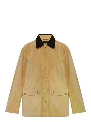 Rag & Bone Press-stud Suede Jacket - Neutrals