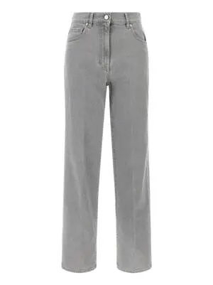 Peserico Five-pocket Straight-leg Jeans - Grey