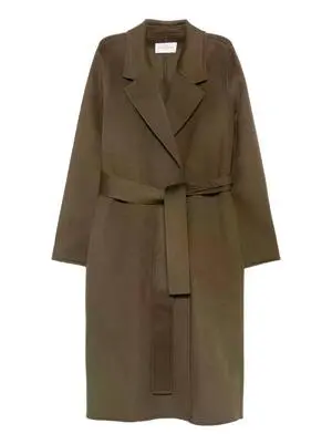 THE DYNAMIS STUDIO Belted Wool Overcoat - Brown