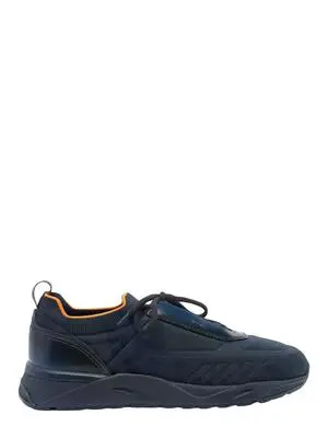 Santoni Lace-Up Knit Sneakers Blue