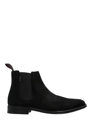 Paul Smith Elastic-panels Suede Chelsea Boots - Black