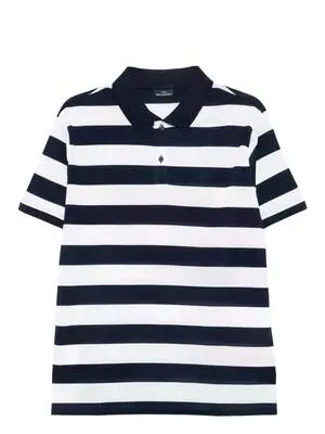 Paul & Shark Striped Polo Shirt - Blue