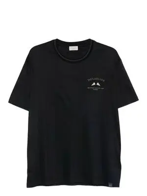 Paul & Shark Logo-detail Crew-neck T-shirt - Blue