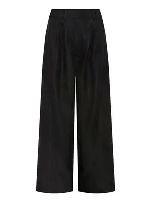 Posse Pleated Palazzo Pants - Black