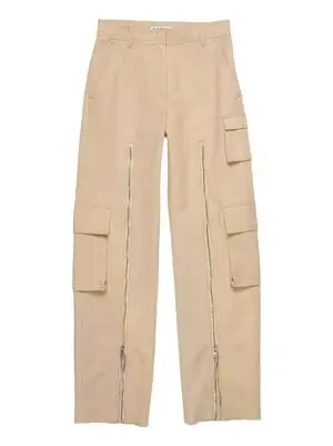 Acne Studios Zip-detail Cargo Trousers - Neutrals