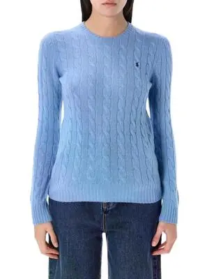 Polo Ralph Lauren Cable Knit Crew Neck Sweater - Blue