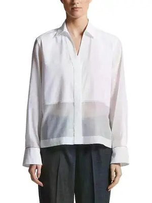 Peserico Sheer Panel Shirt - White