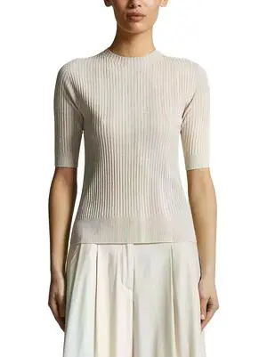 Peserico Lurex Knitted Top - Neutrals