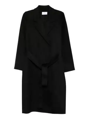 THE DYNAMIS STUDIO Belted Notched Coat - Black