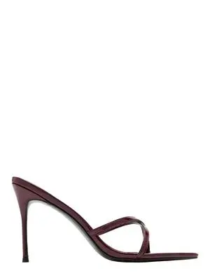 Femme La 100 Donatella Cross-strap Stiletto Sandals - Red