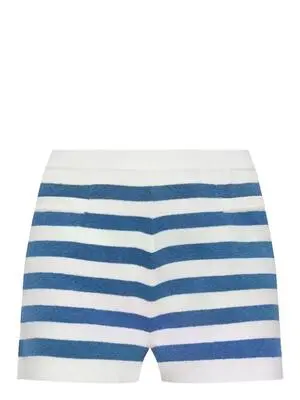 Posse Striped Short Shorts - Blue