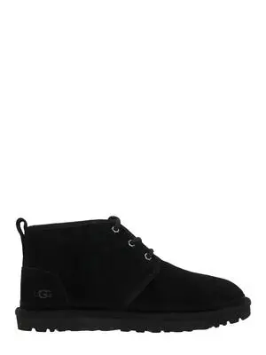 UGG Suede Lace-up Boots - Black