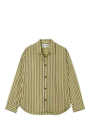 Sunnei Striped Cotton Shirt - Yellow