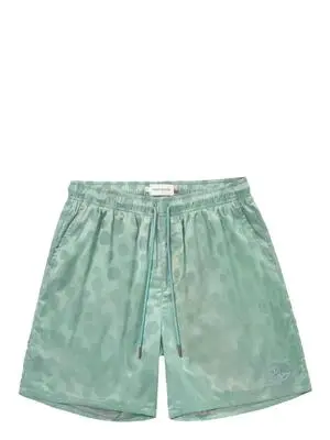 HONOR THE GIFT Jacquard Polka Dot Shorts - Green