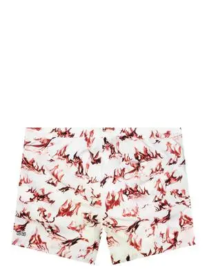 Ksubi Board-print Drawstring Shorts - White