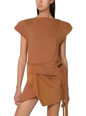 Isabel Marant Wrap-effect Top - Brown