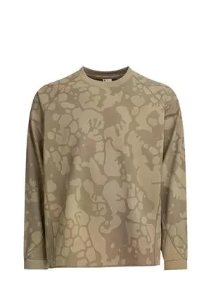 GOLDWIN Abstract-print Crew-neck Sweatshirt - Neutrals