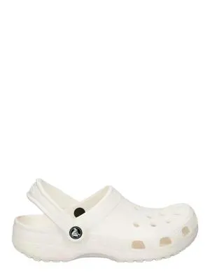 CROCS Perforated Heel-strap Clogs - White