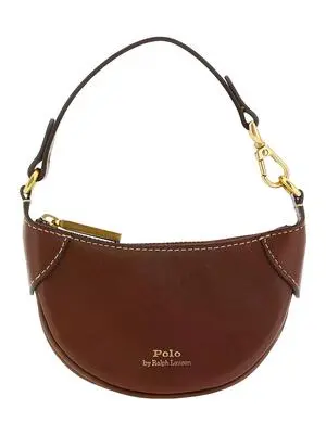 Ralph Lauren Logo-detail Saddle Mini Bag - Brown