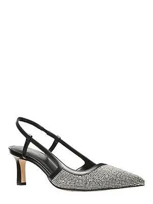 Michael Kors Alora Embellished Slingback Pumps - Black