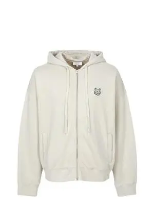Maison Kitsuné Fox Head Zip-up Hoodie - Gray