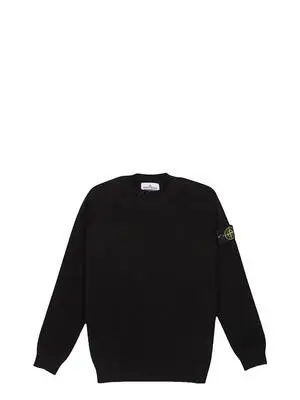 Stone Island Loose Fit Crewneck Sweatshirt - Black