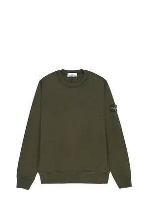 Stone Island Logo Sweatshirt Khaki